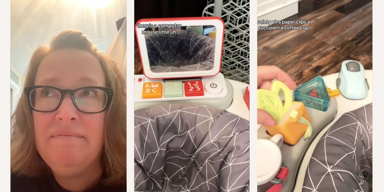 Mom Calls Out Fisher Price For 'Baby's First Cubicle' - Motherly